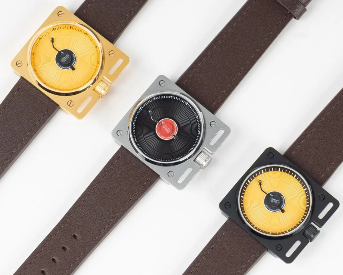Ando - Vinyl Record Automatic Watch (R1-All Gold L.E) – bigtimesgp