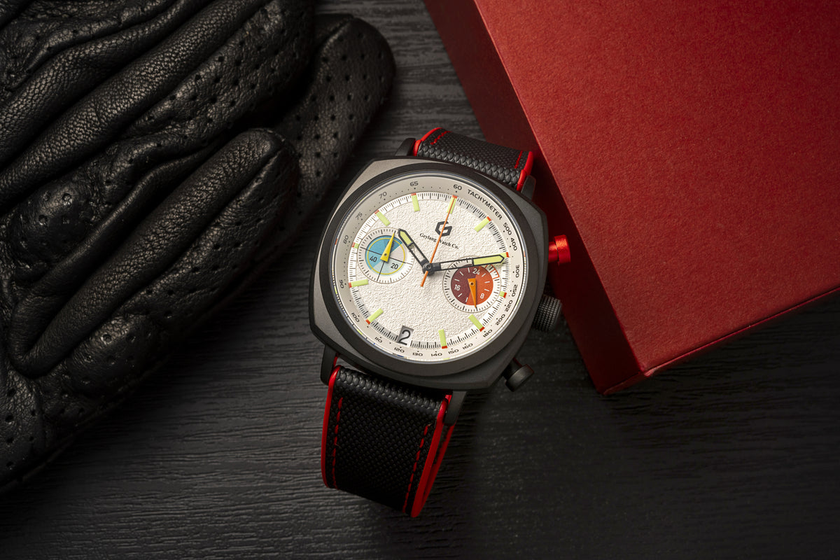 APEX - Hybrid Chronograph (White on PVD case) (Copy) – bigtimesgp