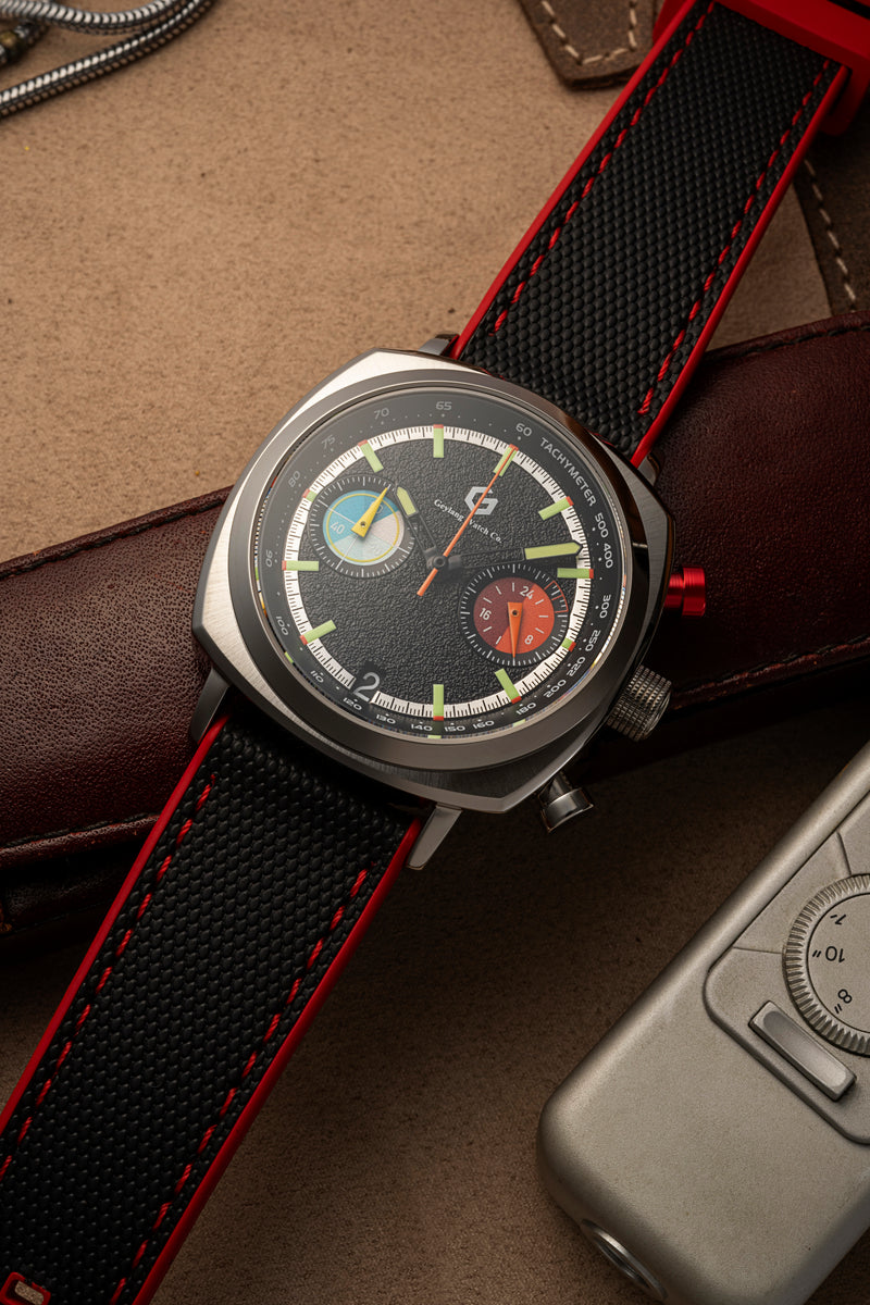 APEX - Hybrid Chronograph (Black on Steel) – bigtimesgp